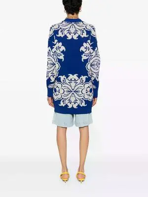 Etro Floral-jacquard Cardigan Coat
