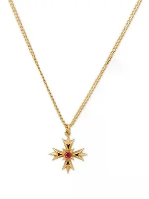Emanuele Bicocchi Crystal Crest Necklace - Gold