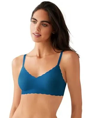Wacoal B.wow'd Lace Wire Free Bra - Moroccan Blue