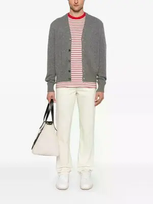 AMI Paris Logo-patch Jeans - Neutrals