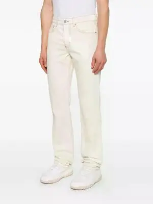 AMI Paris Logo-patch Jeans - Neutrals