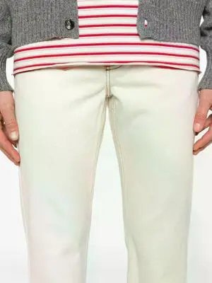 AMI Paris Logo-patch Jeans - Neutrals