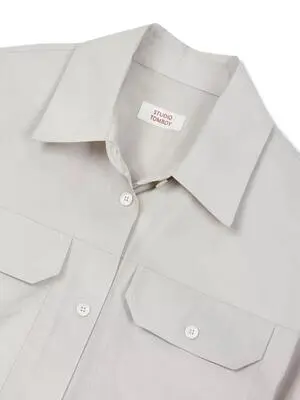 STUDIO TOMBOY Two-pocket Button-up Shirt - Grey
