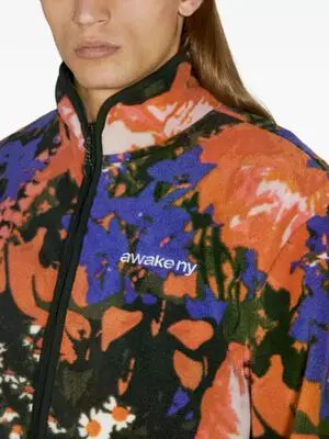 AWAKE NY Floral-print Fleece Jacket