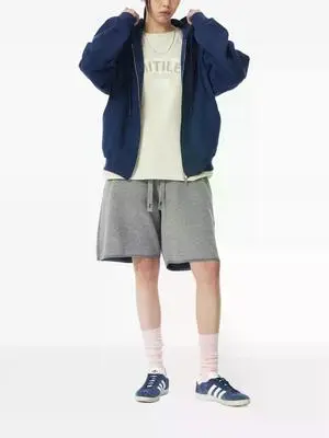 STUDIO TOMBOY Hooded Zip-up Sweatshirt - Blue