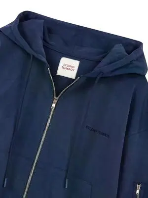 STUDIO TOMBOY Hooded Zip-up Sweatshirt - Blue