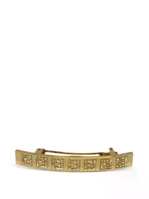 Fendi Ff Hair Clip - Gold