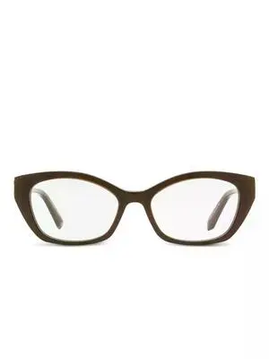 SWAROVSKI Cat-eye Frame Glasses - Brown