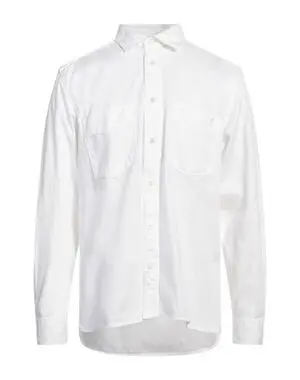TOD'S Man Shirt Light Green Size 15 ½ Cotton White