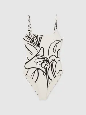 NEW YORK BOTANICAL GARDENS Nybg Floral Graffiti Imogen Swimsuit