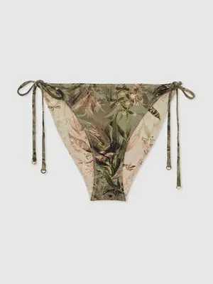 NEW YORK BOTANICAL GARDENS Thia Nybg Floral Tie Bikini Bottoms