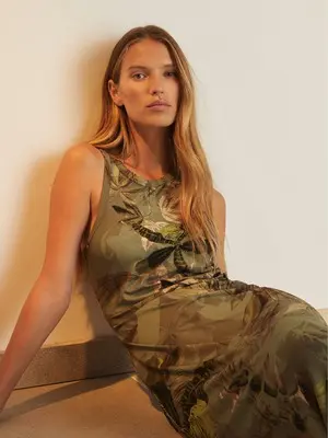 NEW YORK BOTANICAL GARDENS Lola | Nybg Floral Ruched Jersey Dress