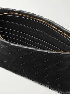 Bottega Veneta Medium Intrecciato Leather Pouch