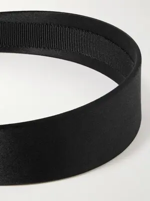 JENNIFER BEHR Lydia Silk-satin Headband - Black