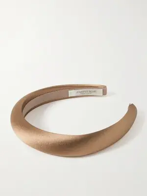 JENNIFER BEHR Jennifer Behr Tori Silk-satin Headband Brown