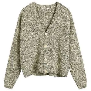 Auralee Cotton Cashmere Cord Knit Cardigan