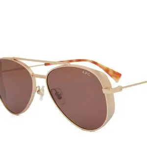 A.p.c. Bill Sunglasses - Gold