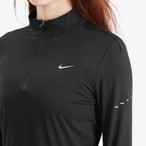 Nike Swift Dri-fit Uv Half-zip T-shirt - Black