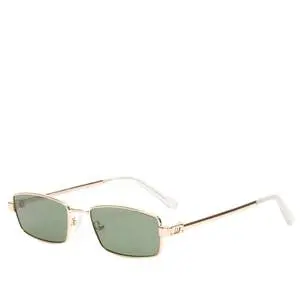 Le Specs Bizarro Rectangle Sunglasses - Gold
