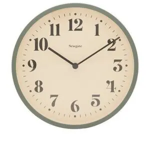 NEWGATE Number Four Theatre Wall Clock - Asparagus Green
