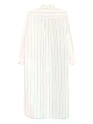 TOTEME Striped Tunic Shirt Dress - Neutrals
