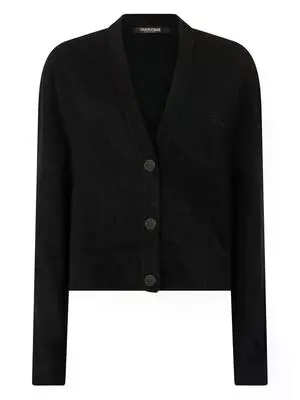 Roberto Cavalli Cropped Button-up Cardigan