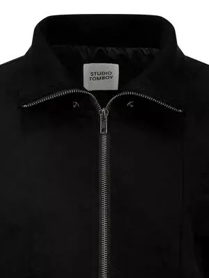 STUDIO TOMBOY Zip-front Bomber Jacket - Black