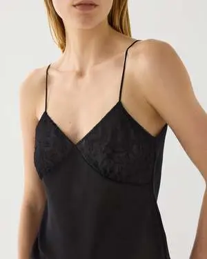 Veronica De Piante Martina Camisole In Wool & Lace
