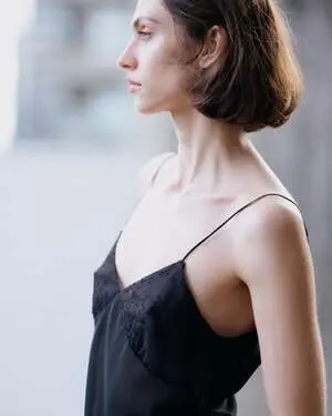 Veronica De Piante Martina Camisole In Wool & Lace