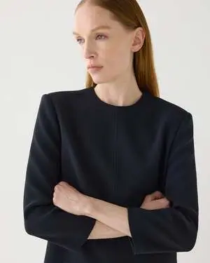 Veronica De Piante Ambar Tunic In Stretch Viscose Crepe - Black