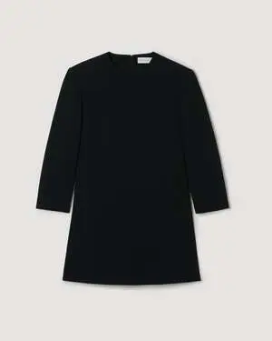 Veronica De Piante Ambar Tunic In Stretch Viscose Crepe - Black