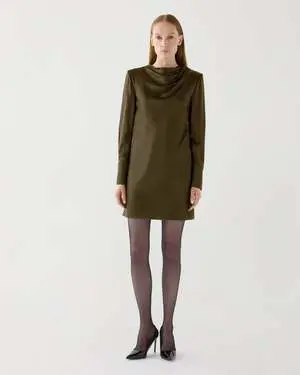 Veronica De Piante Amal Mini Dress - Olive