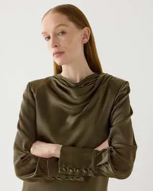 Veronica De Piante Amal Mini Dress - Olive
