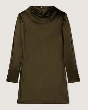 Veronica De Piante Amal Mini Dress - Olive