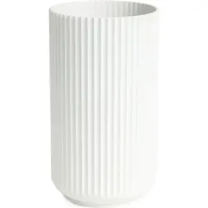 LYNGBY PORCELAEN 12-inch Fluted Vase - White