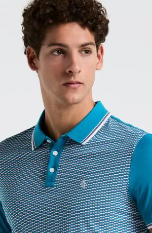 ORIGINAL PENGUIN Geometric Print Cotton Polo