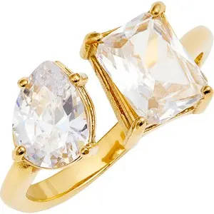 Ben Oni Two Stone Open Ring - Gold