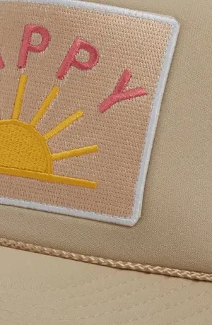 FRIDAY FEELIN’ Happy Patch Trucker Hat