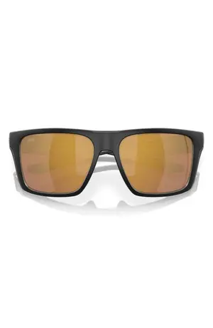 COSTA DEL MAR 57mm Polarized Square Sunglasses - Matte Black