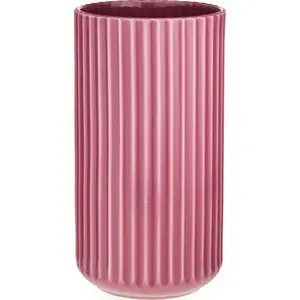 LYNGBY PORCELAEN 8-inch Fluted Vase - Purple