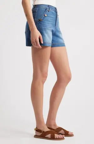 Wit & Wisdom Skyrise Denim Sailor Shorts
