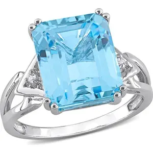 JULIANNA B. Gemstone And White Topaz Cocktail Ring - Blue Topaz