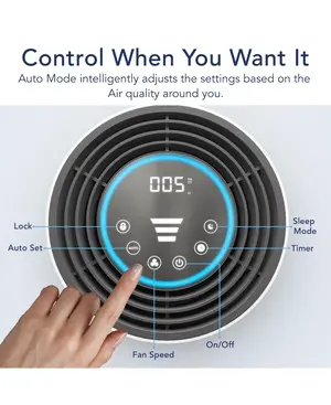 MIKO Smart Air Purifier For Home With Air Quality Sensor