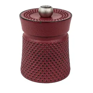 PEUGEOT Cast Iron Pepper Mill, 3 Dark Red