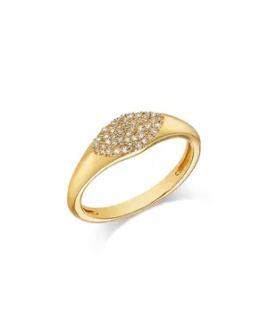 Bloomingdale'S Diamond Pave Pinky Ring - Gold