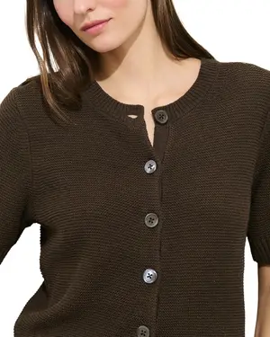 ALEX MILL Short Sleeve Linen Cotton Sweater