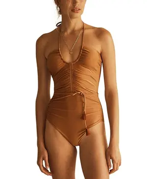 AUR OCEA Cammello Keyhole One Piece - Caramel