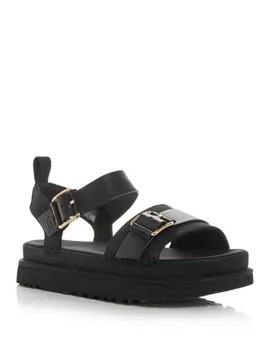 UGG Goldenstar Villa Platform Sandals - Black