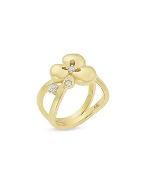 Miseno 18k Yellow Ischia Diamond Clover Ring - Gold