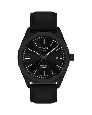 TISSOT Prc100 39mm Solar Watch - Black/black